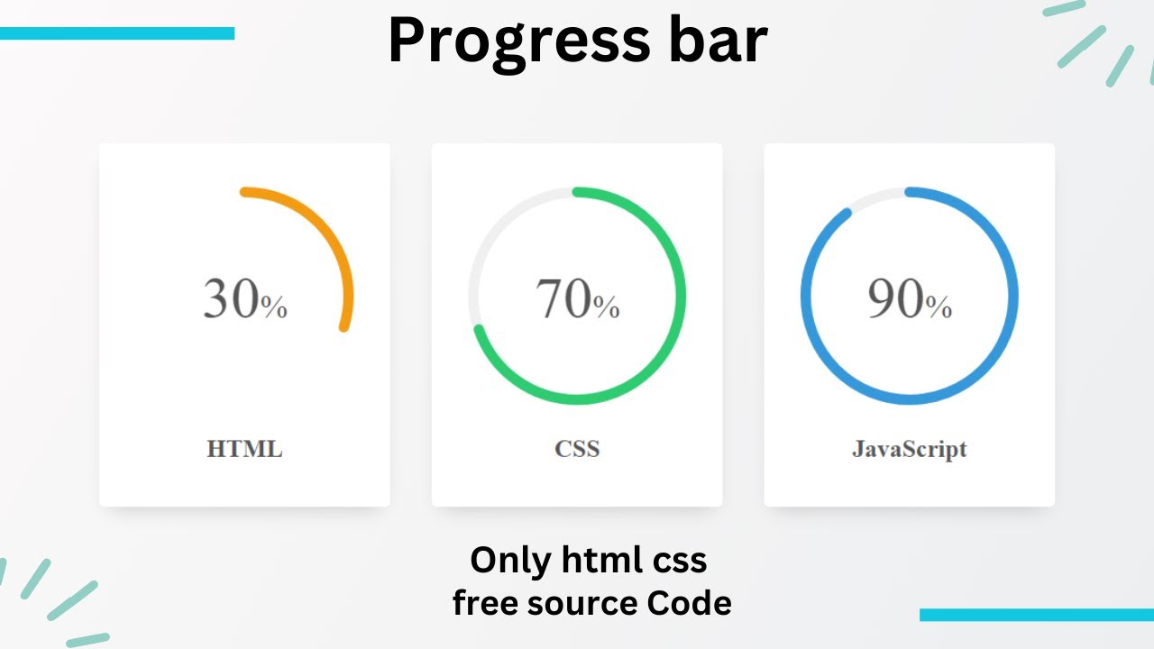 How To Make Circular Progress Bar Using HTML CSS JavaScript || Progress bar in html css