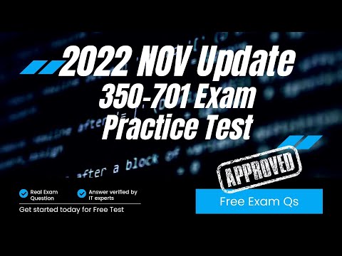 Cisco CCNP 350-701 Exam and Free Practice Test