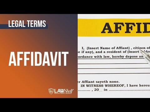 Legal Terms: Affidavit