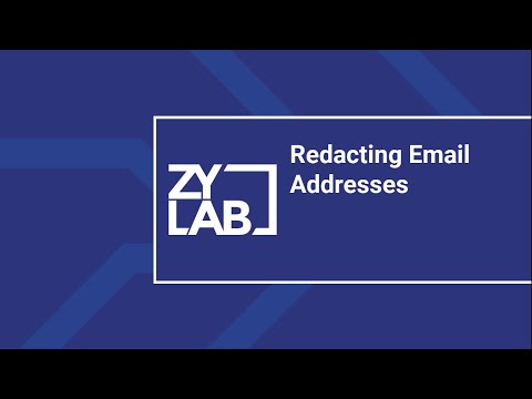Redacting Email Addresses