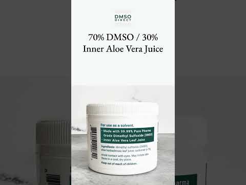 DMSO Gel with Aloe Vera 4oz - 70% Dimethyl Sulfoxide (99.99% Pure) - DMSO Direct (Product Video)