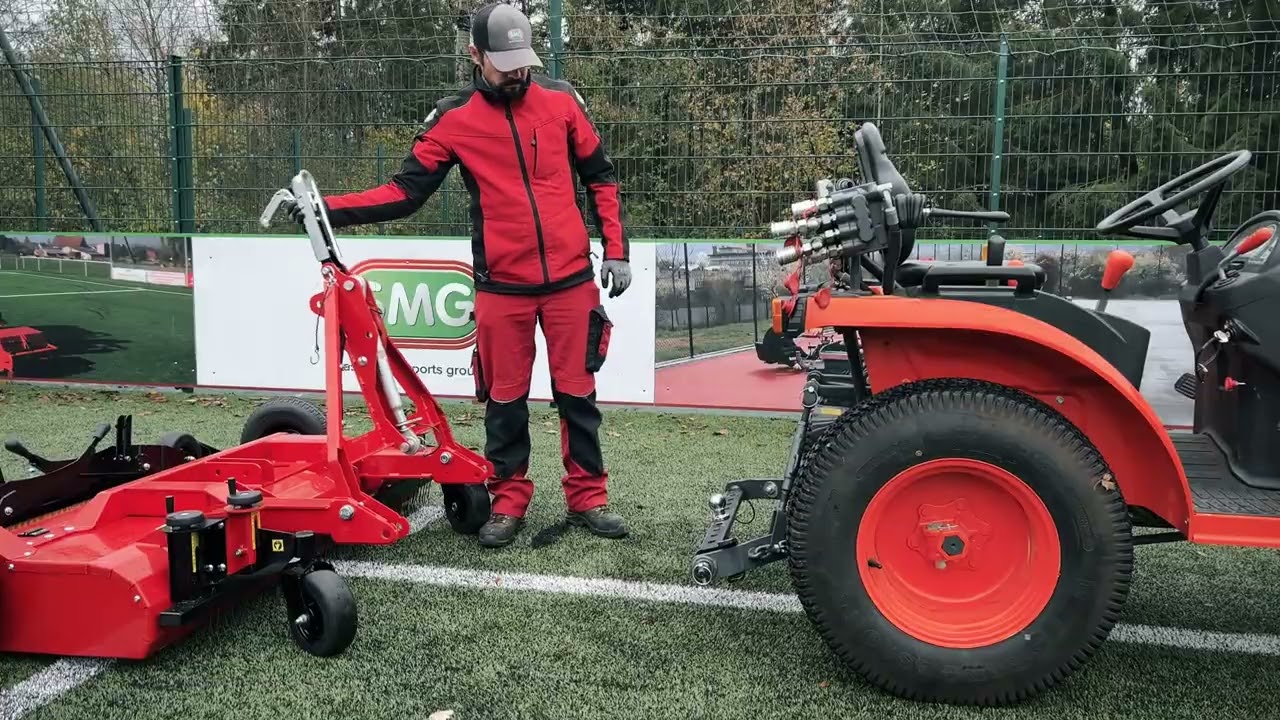 TurfCare TCA2000 Wheel-driven trailed implement for cleaning and ...