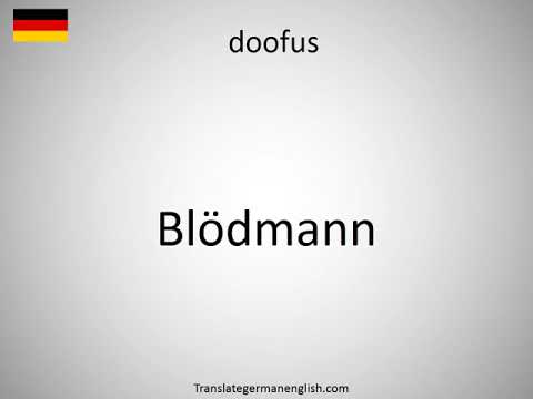 How to say doofus in German? (Blödmann)