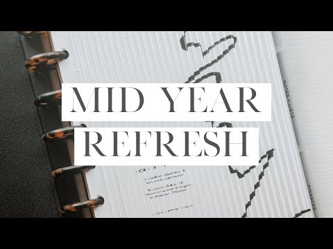 Half Letter Planner Set Up | Cloth & Paper + Rosie Paperie Inserts | Mid Year Refresh Addition!