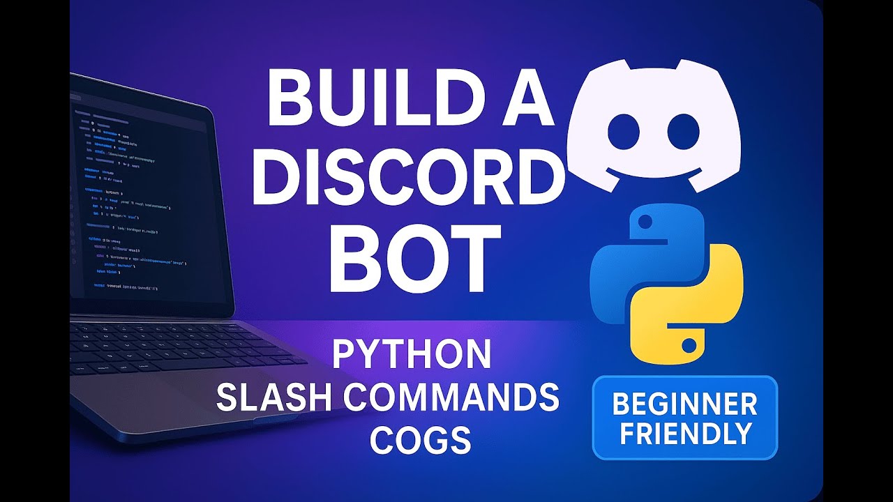 Build a Discord Bot with Python — Slash Commands + Cogs (Beginner Tutorial 2025)