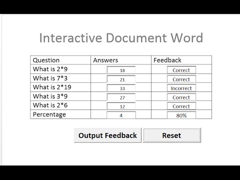 How to Create an Interactive Document in Microsoft Word