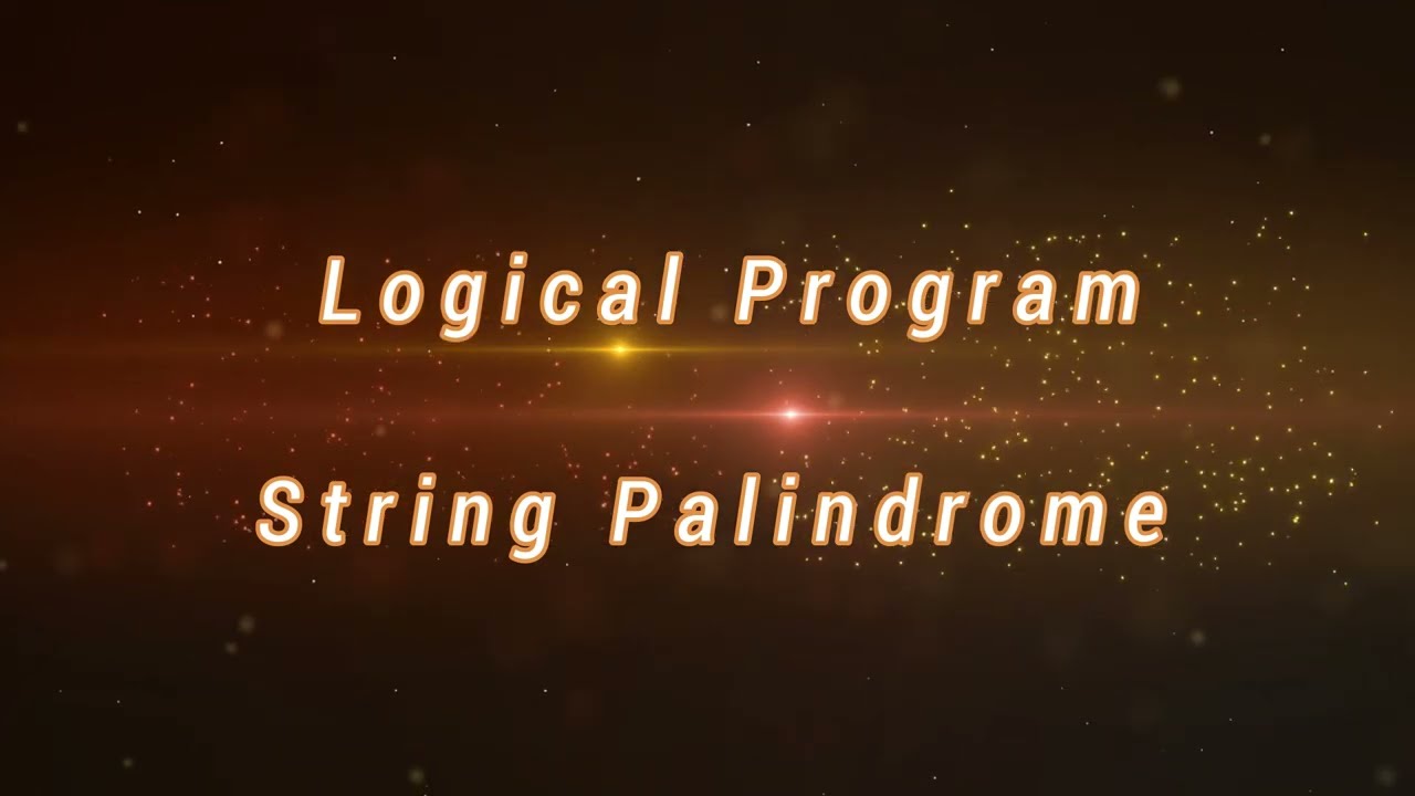 String Palindrome Logical Program | Hindi | AutomationBySanjay