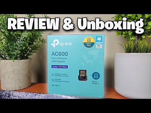 TP-Link AC600 Archer T2U Nano WiFi Adapter - Unboxing And Set Up