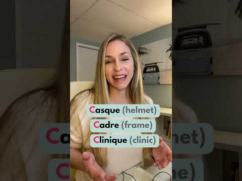 The 'k' sound at the beginning of a French word #shorts