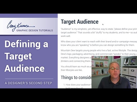 Defining a Target Audience (for Graphic Designers)