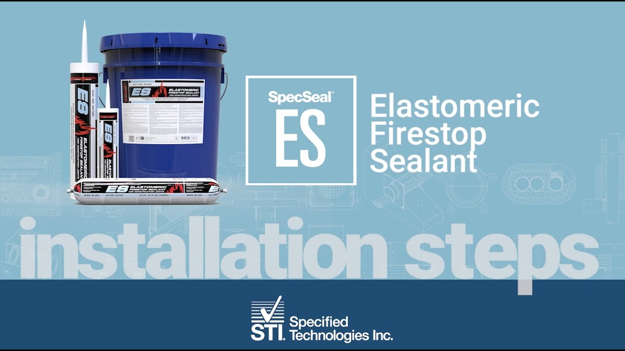 Elastomeric Firestop Sealant Installation