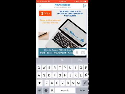 Microsoft Outlook: How to Embed an Image in an Email on a Mobile Device