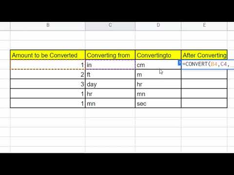 How to use convert formula in Google sheet@COMPUTEREXCELSOLUTION