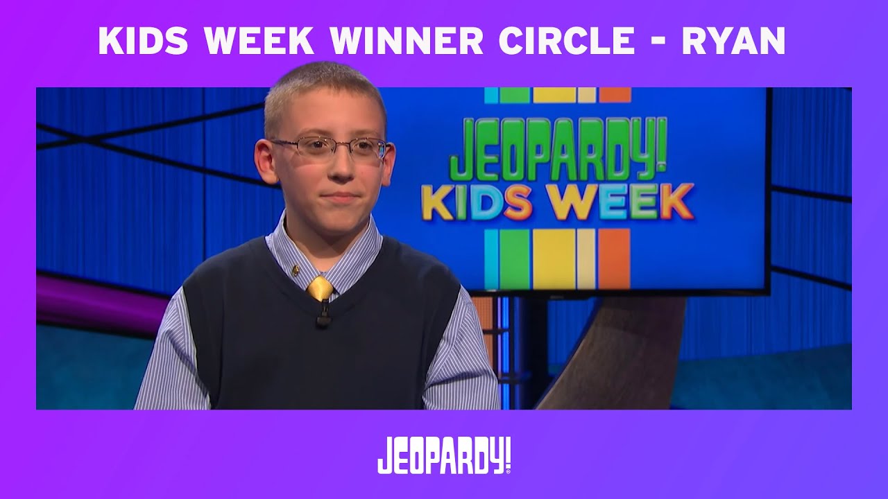 Jeopardy! Kids Week Winner Circle - Ryan | JEOPARDY!
