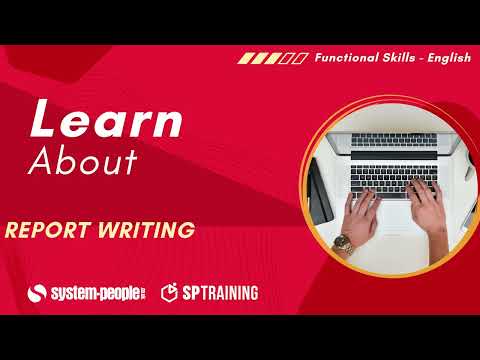 Report Writing - Level 1 & 2 Functional Skills English