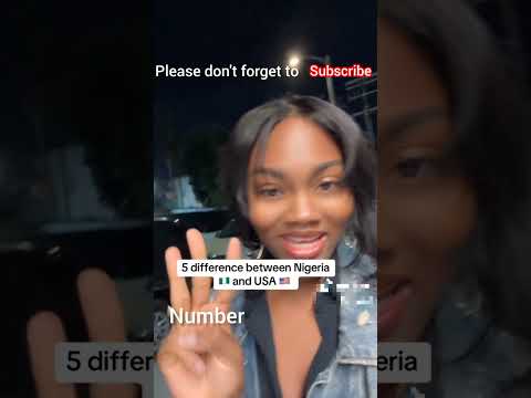 5 difference between Nigeria 🇳🇬 and USA 🇺🇸