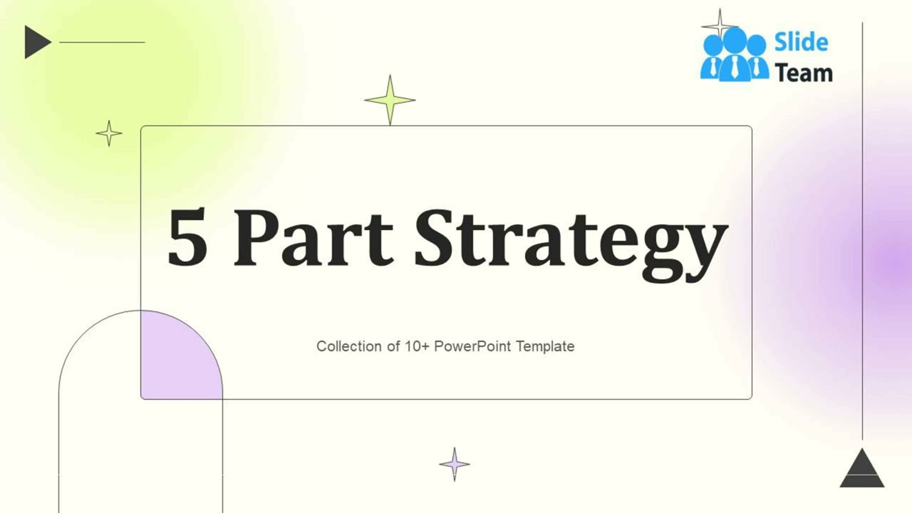 5 Part Strategy Powerpoint Ppt Template Bundles