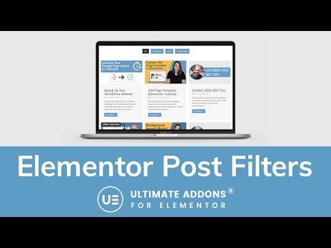 Sort Blog Posts By Category [Ultimate Addons for Elementor]
