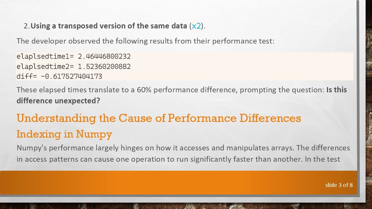 Unlocking Numpy Performance: How to Optimize Array Indexing