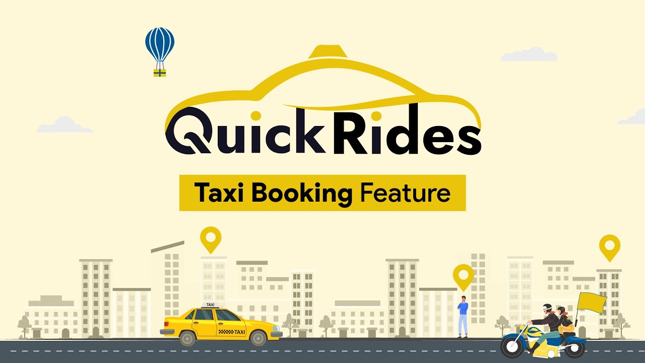 Taxi Booking l Features of a Quickrides - A Taxi Software Solution by Quickworks l Book Demo