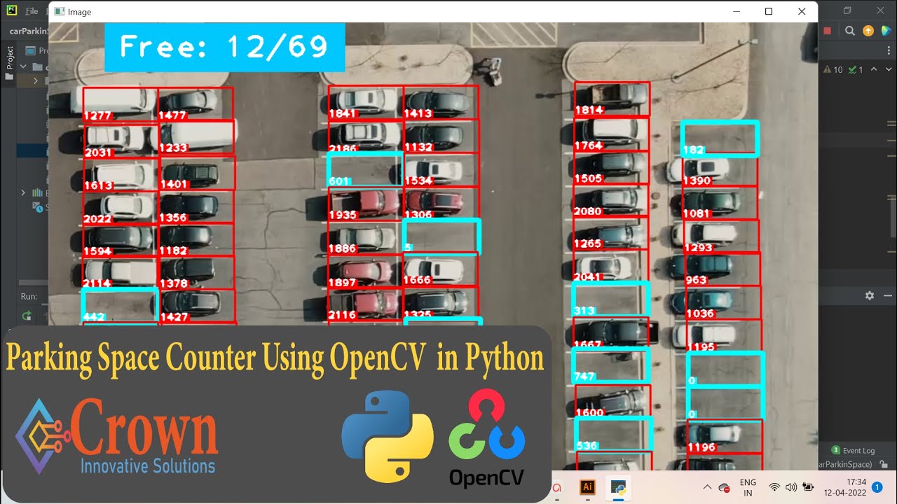 Parking Space Counter using OpenCV Python | Crown Innovative Solutions
