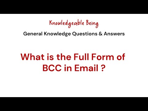 What is the Full form of BCC in Email ? GK Quiz - Email | IT - General Knowledge #shorts