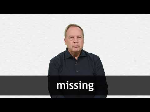 How to pronounce MISSING in American English