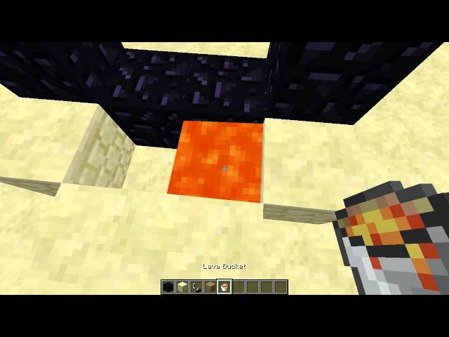 How to light a nether portal with no flint and steel in Minecraft