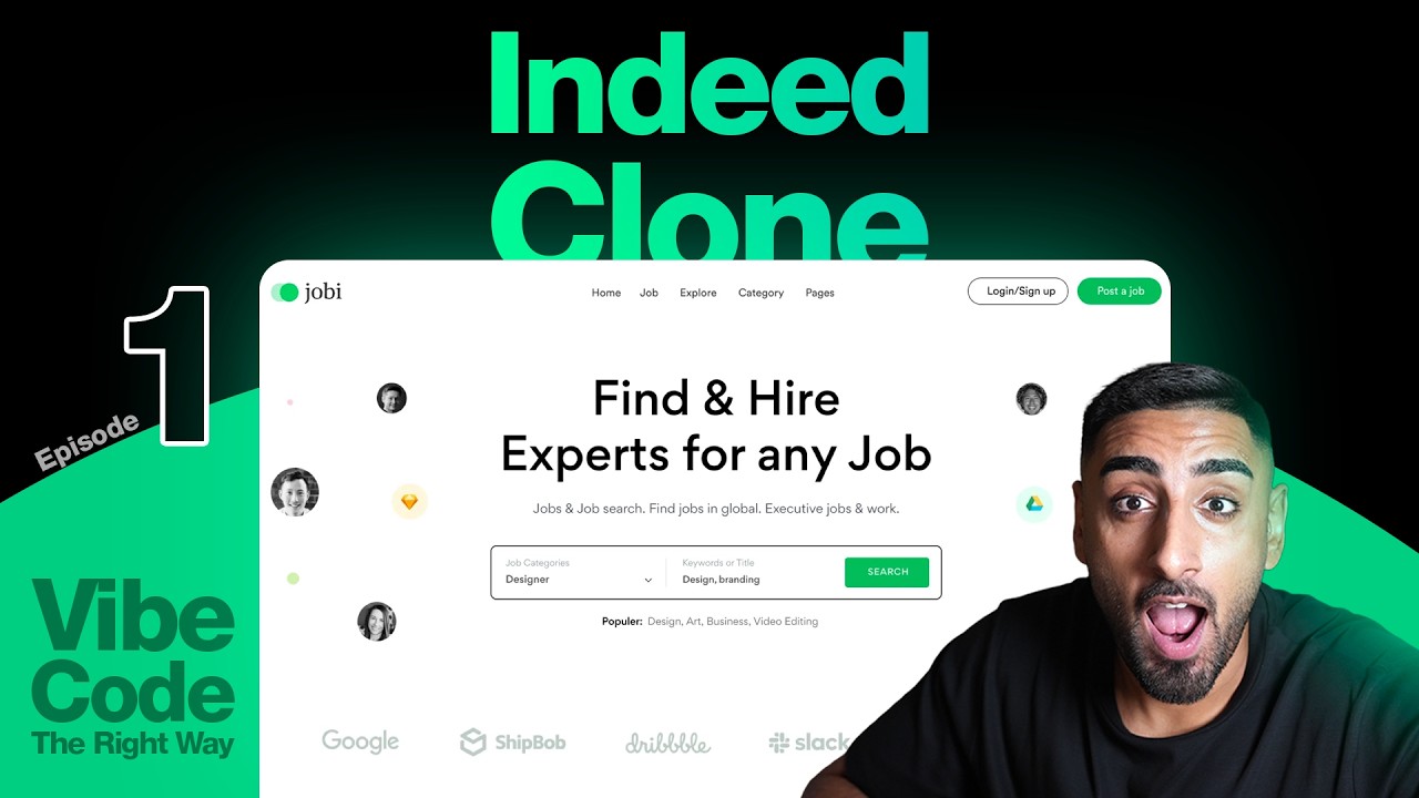 🟢 Let's Build an Indeed Clone using AI! | Beginner Series Episode #1 (Multi Tenant, Cursor, Next)