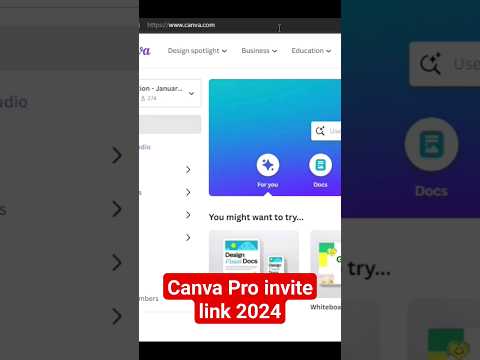 canva Pro teams invite link 2024