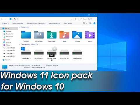 Windows 11 Icon pack for Windows 10 / 19h1 - 21h2
