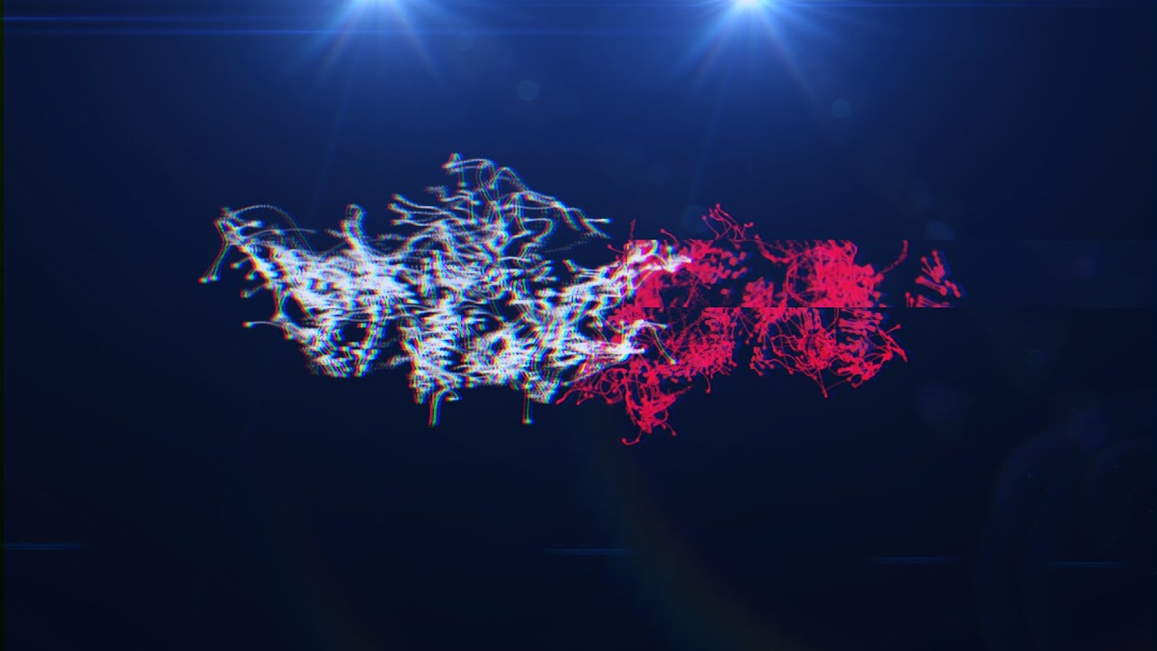 After Effects Particle Glitch Text Dissolve Tutorial Preview