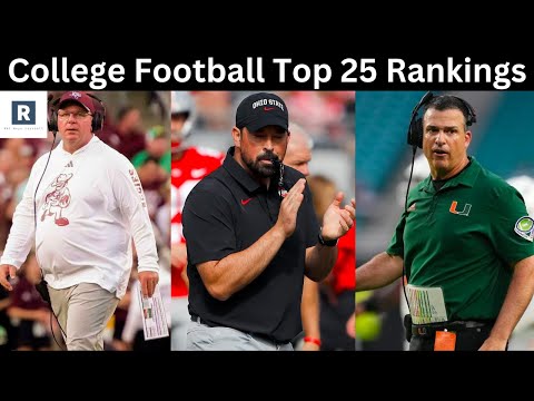 Week 7 Top 25 College Football Rankings | College Football Playoff Tiers