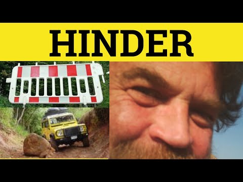 🔵 Hinder - Hinder Meaning - Hinder Examples - GRE 3500 Vocabulary