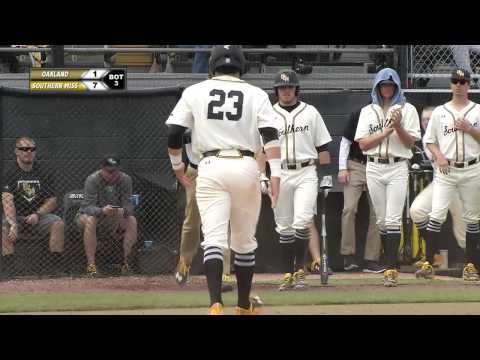 Southern Miss Baseball wins series finale with Oakland, 12-2