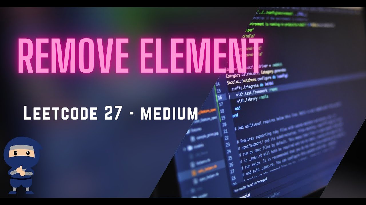 Remove Element - LeetCode #27 - Python, JavaScript, Java, C++