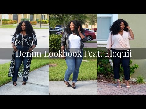 Eloquii Denim Plus Size Lookbook |Plus size Fashion