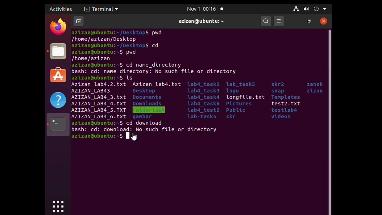 DAT 10303 LAB3 CD COMMAND