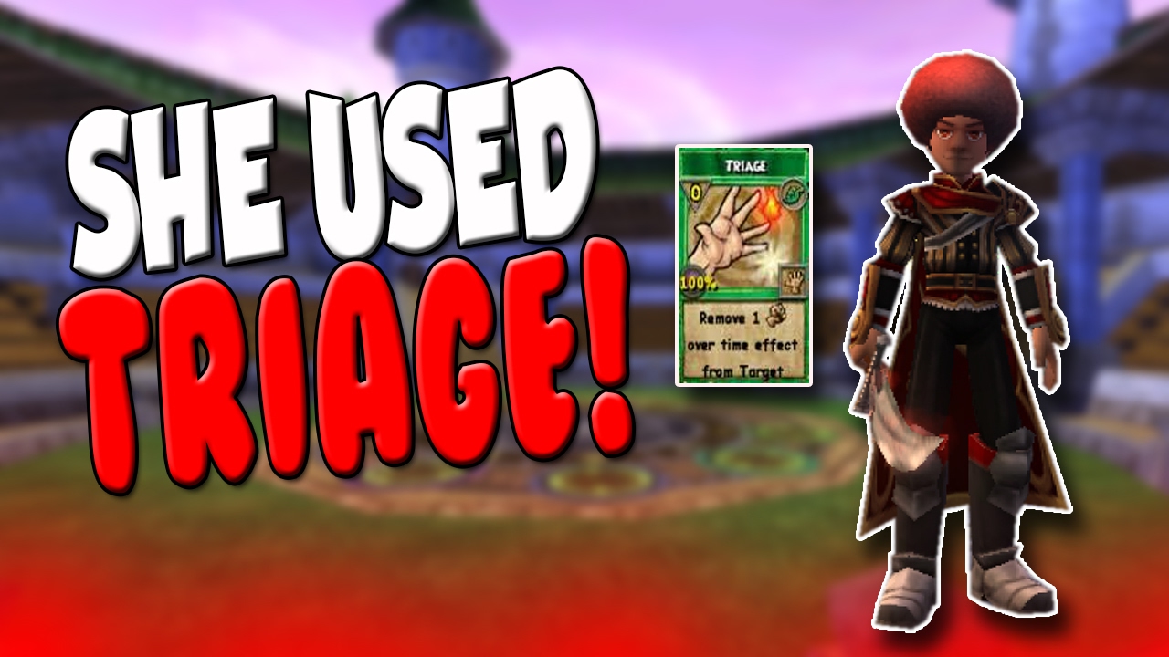 Wizard101 Level 10 Fire Pvp - SHE USED TRIAGE!!
