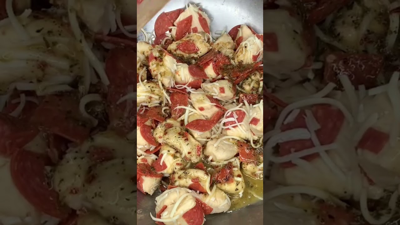 pepperoni pizza monkey bread # recipe #monkey bread