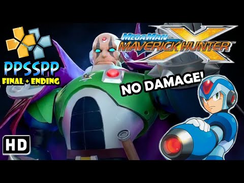 Mega Man Maverick Hunter X (PSP) - Final Bosses & Ending (NO DAMAGE) │ PPSSPP Emulator For Android