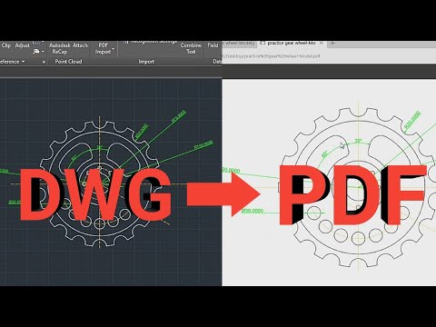 Convert DWG to PDF | AutoCAD tutorial ⏩