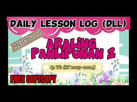 DLL ARALING PANLIPUNAN 2 | Q1-W1 | MELC Based | it's me Carmyy