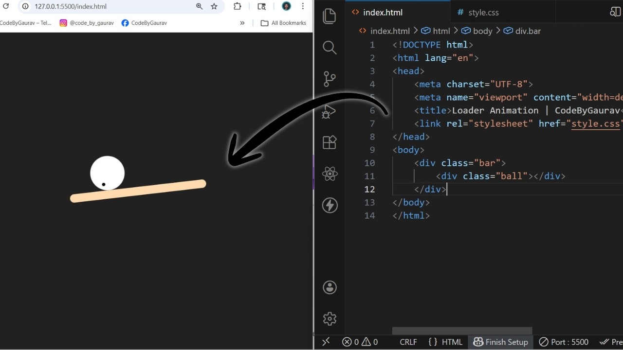 how to create stunning Loading Animations using HTML & CSS