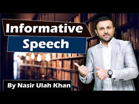 Informative Speech | Outline of Persuasive Speech | Nasir Ullah Khan | Urdu/Hindi