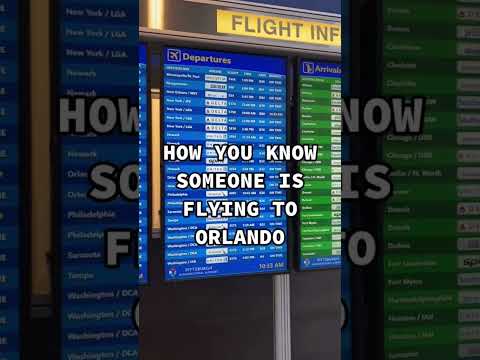 How You Know Someone is Flying to Orlando 😂 #disney #travel #funny #airport #disneyworld