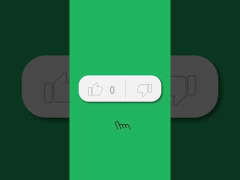 Youtube Like Button | green screen