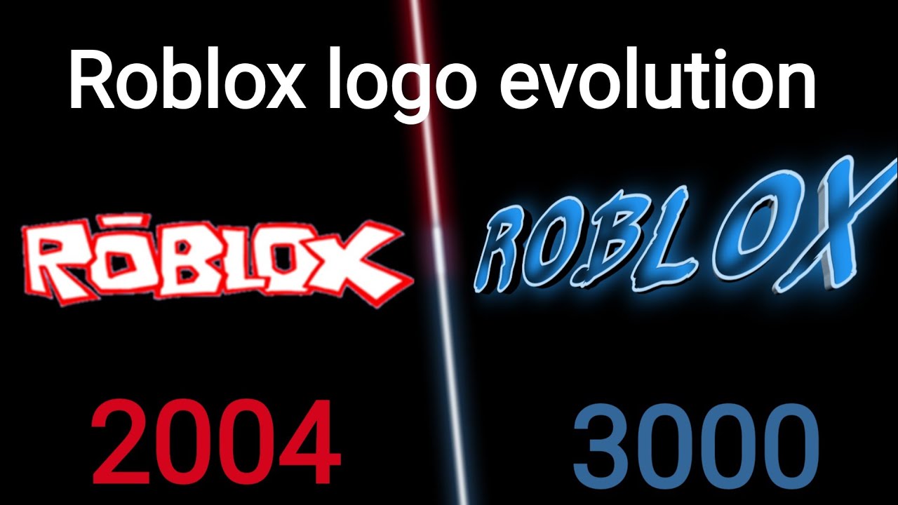 Roblox logo evolution 2004 - 3000