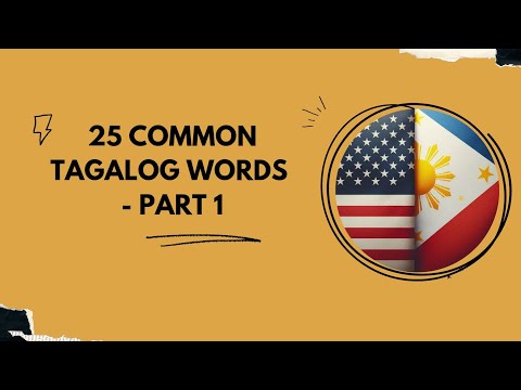 PART 1: 25 Common Tagalog words | Learn Tagalog with Mae (ENGLISH - TAGALOG VOCABULARY)