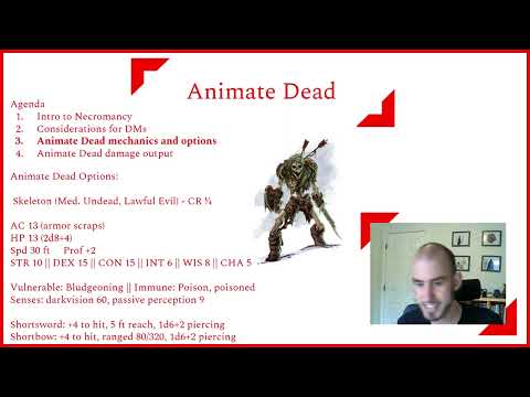 Animate Dead - Necromancy Part 1 - D&D Mechanics #3